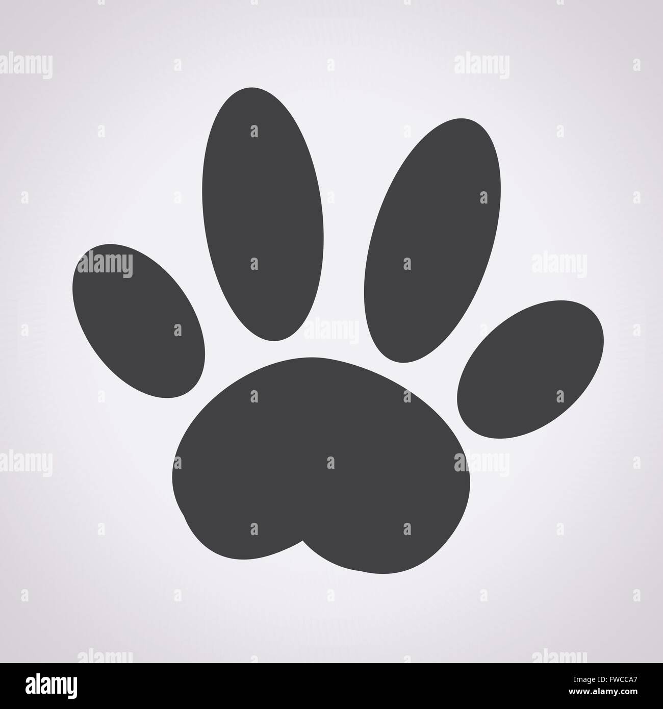 Dog paw Icon Stock Vector Image & Art - Alamy