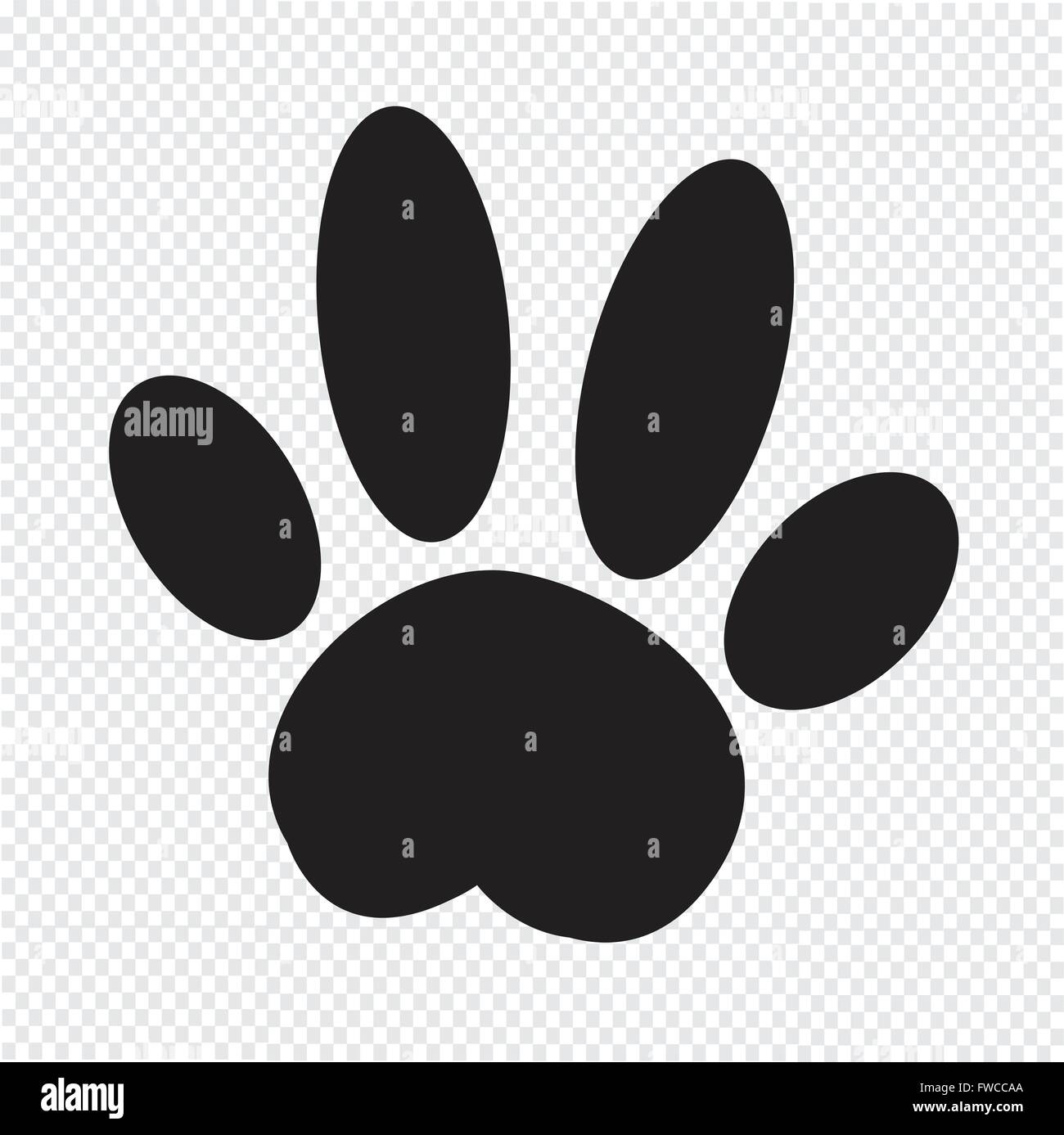 Dog paw Icon Stock Vector Image & Art - Alamy