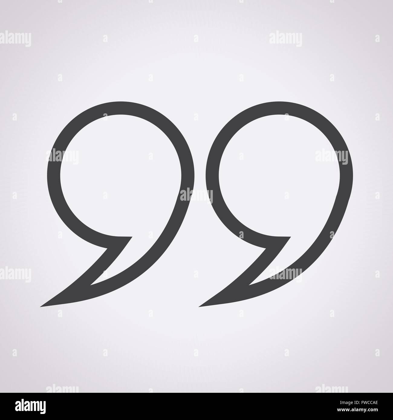 Quotation mark symbol Icon Stock Vector Image & Art - Alamy