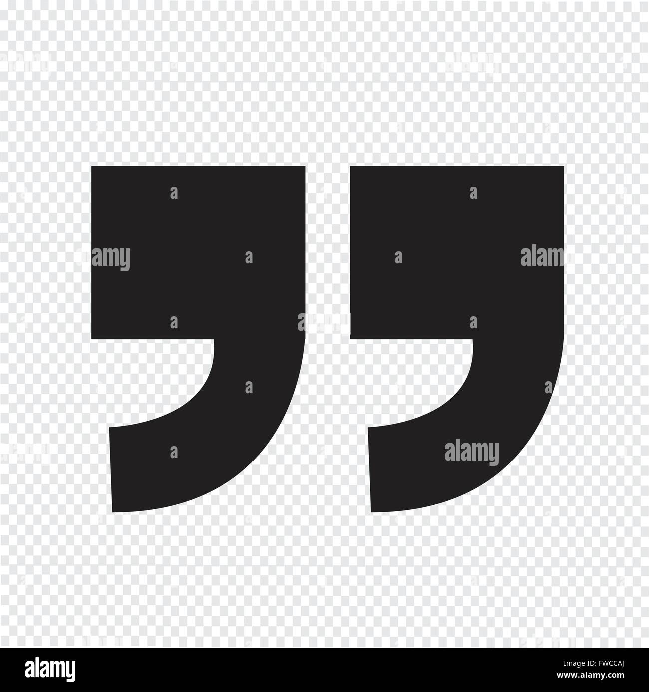 Quote sign icon Stock Vector Image & Art - Alamy