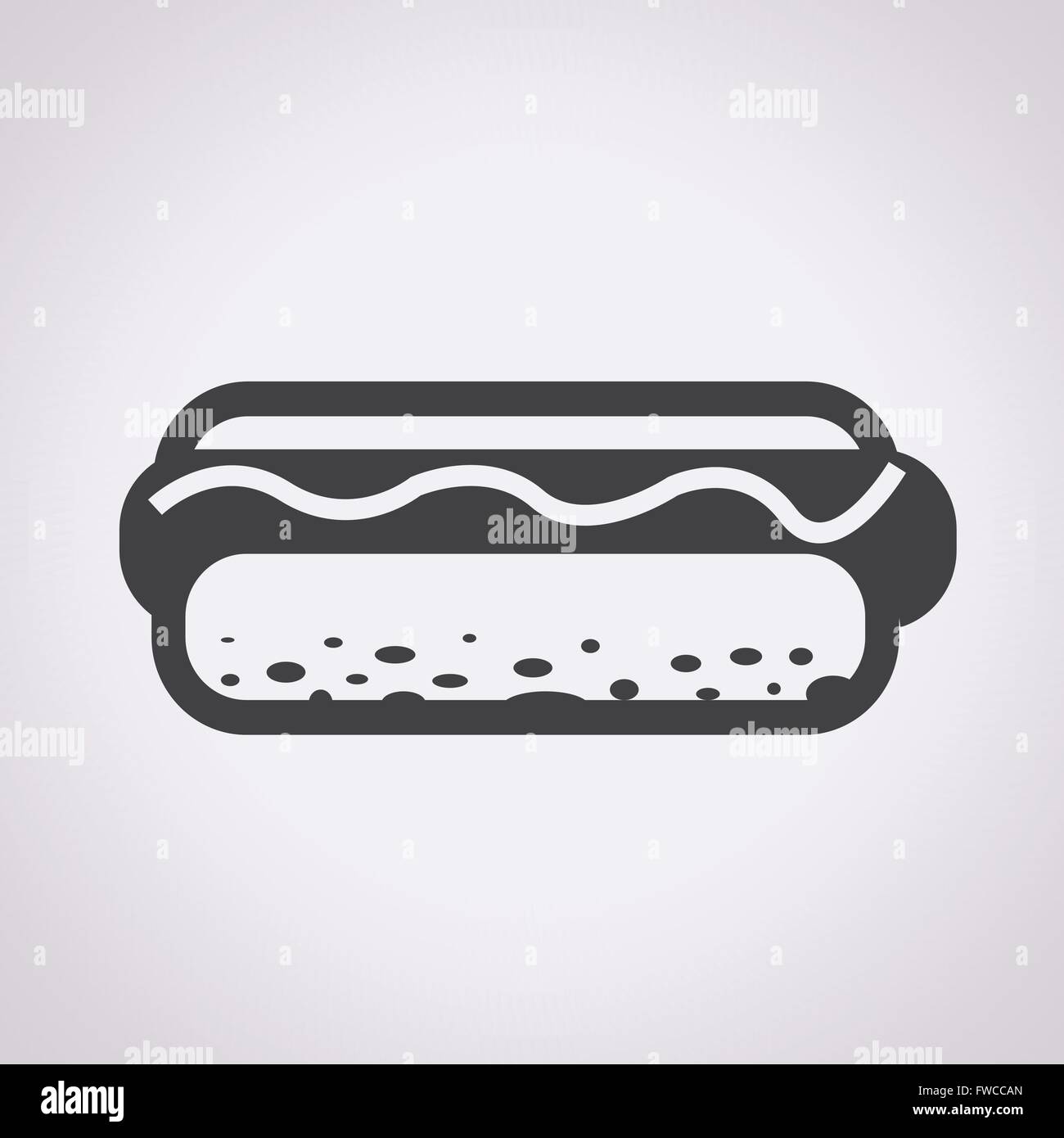 Hot dog Icon Stock Vector Image & Art - Alamy