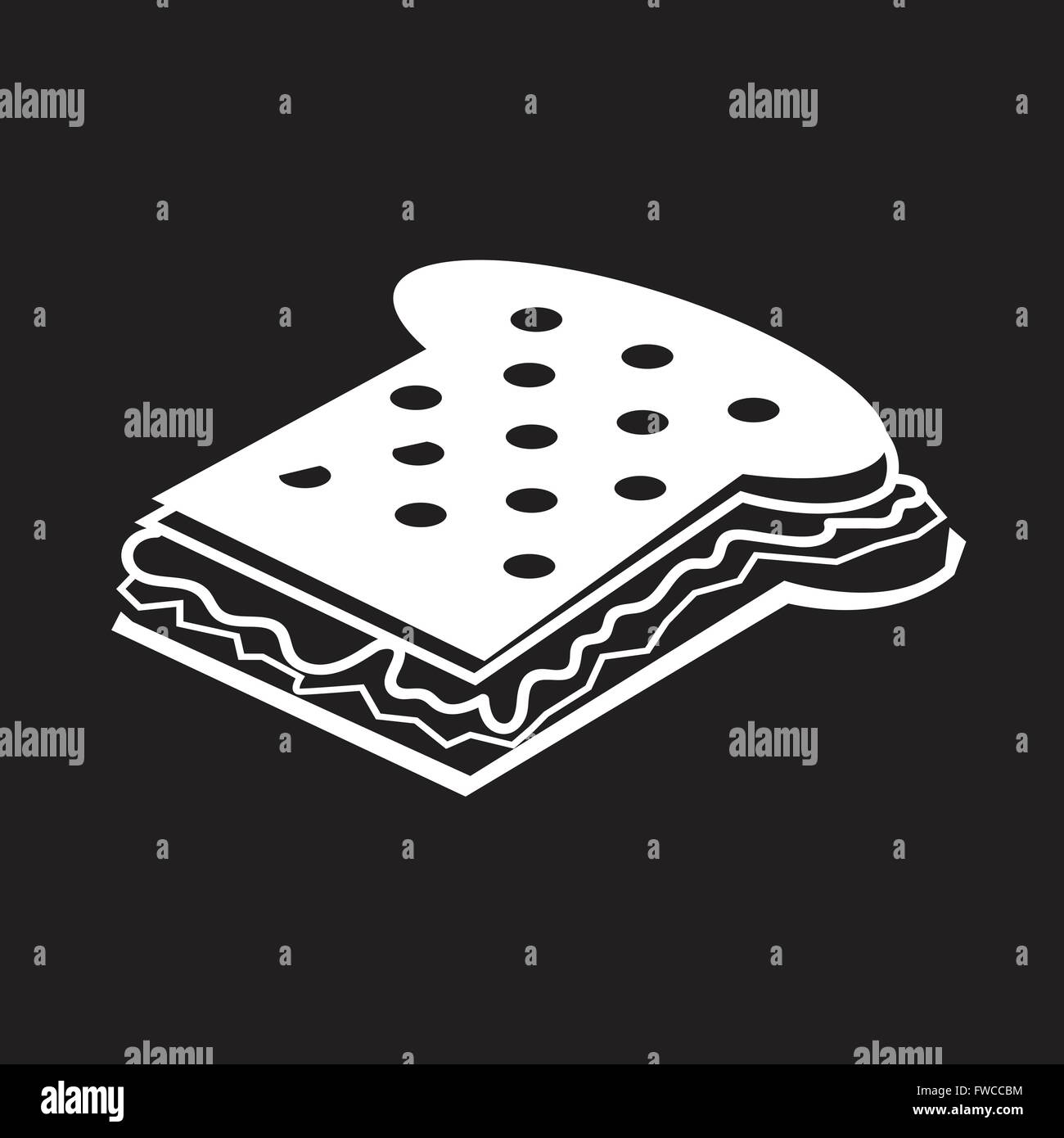 Sandwich cheese Icon Stock Vector Image & Art - Alamy