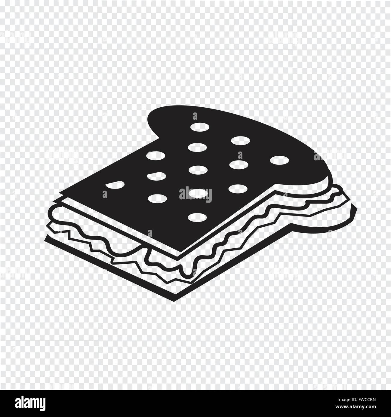 Sandwich cheese Icon Stock Vector Image & Art - Alamy