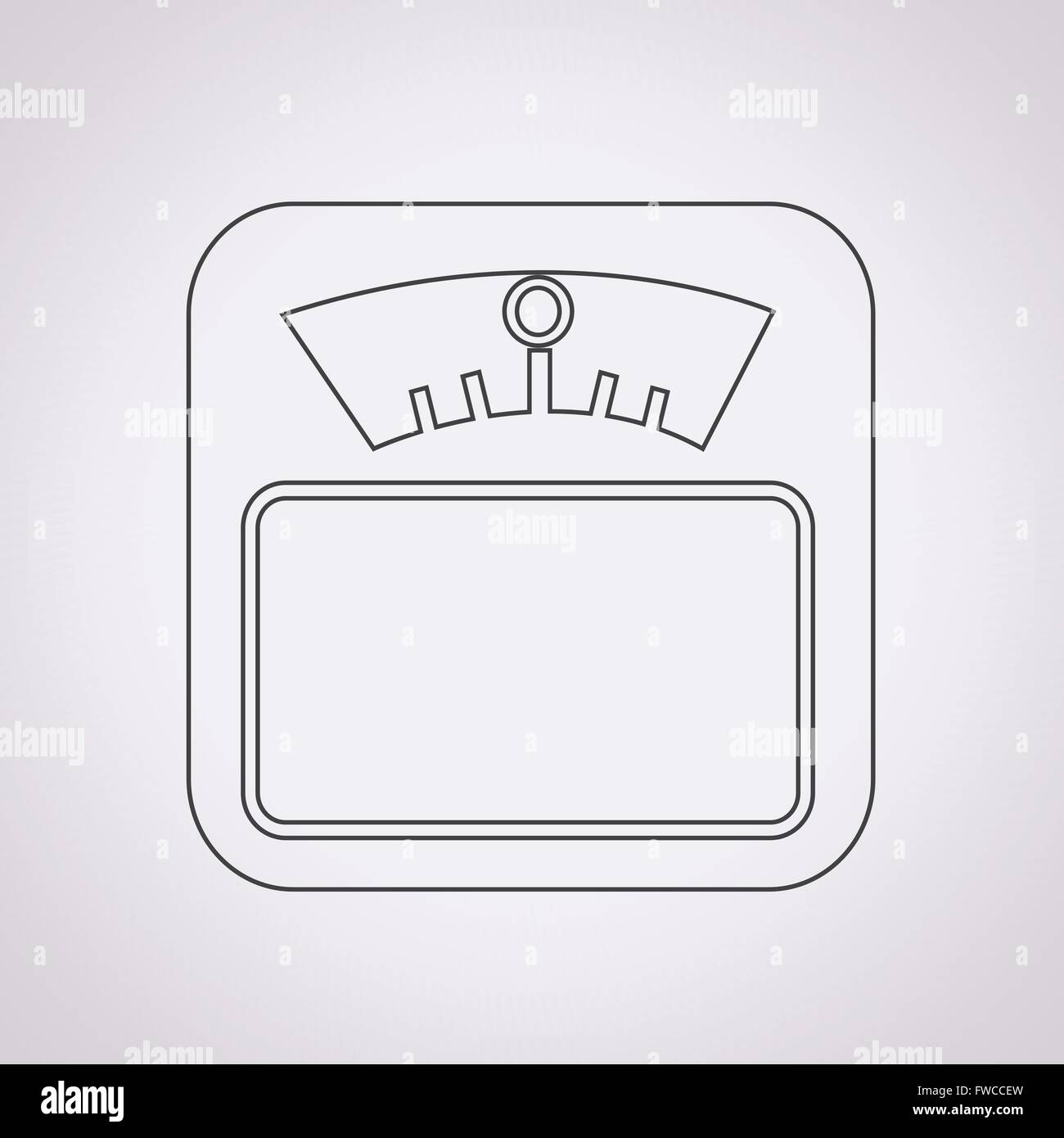 Weight Scale Icon Stock Vector Image & Art - Alamy