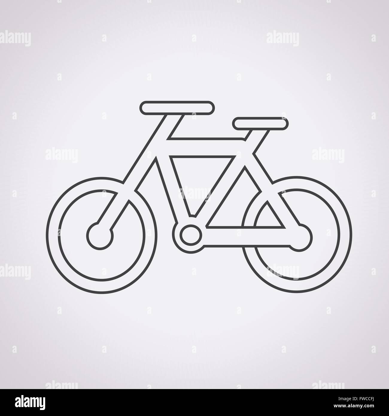 Bicycle on parking in Stock Vector Images - Alamy