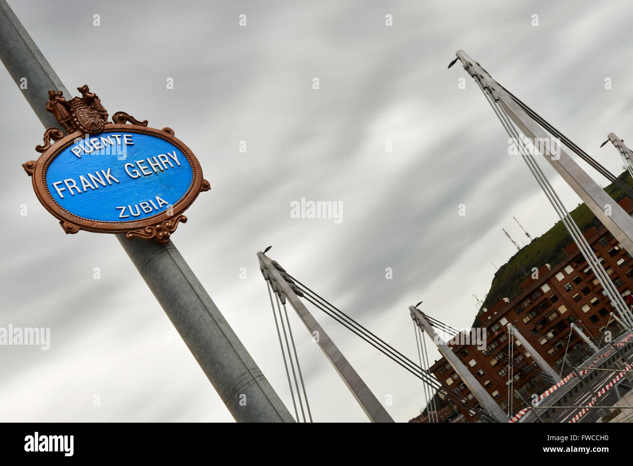 Frank Gehry Bridge in Bilbao, Biscay, Basque Country, Euskadi, Spain ...