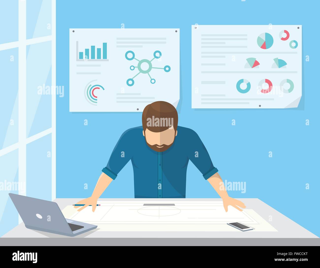 Preliminary planning Stock Vector Images - Alamy