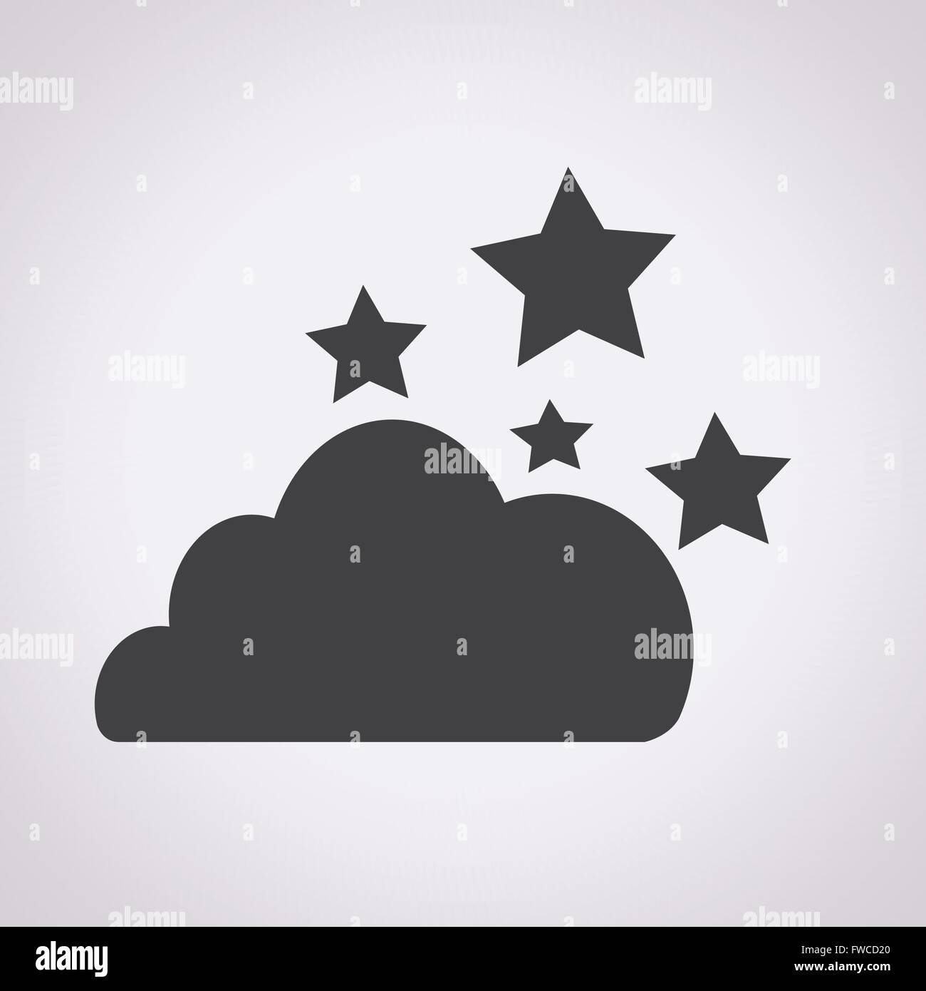 cloud stars icon Stock Vector Image & Art - Alamy