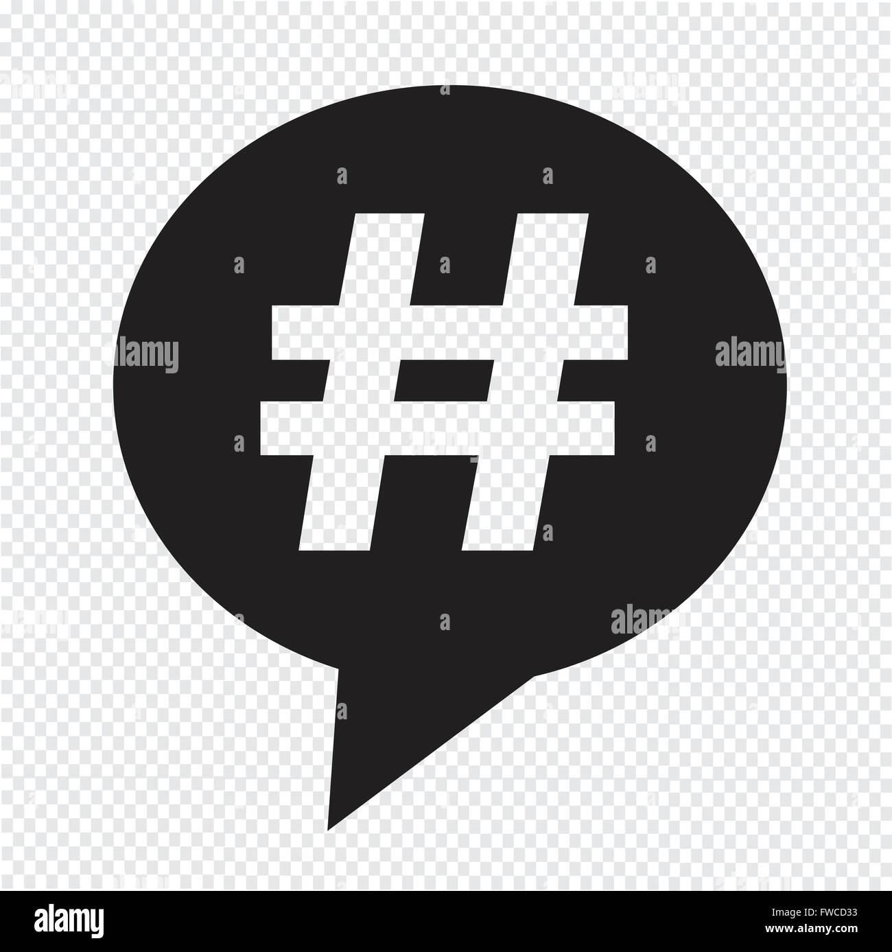 Hashtag speech bubble icon Stock Vector Image & Art - Alamy