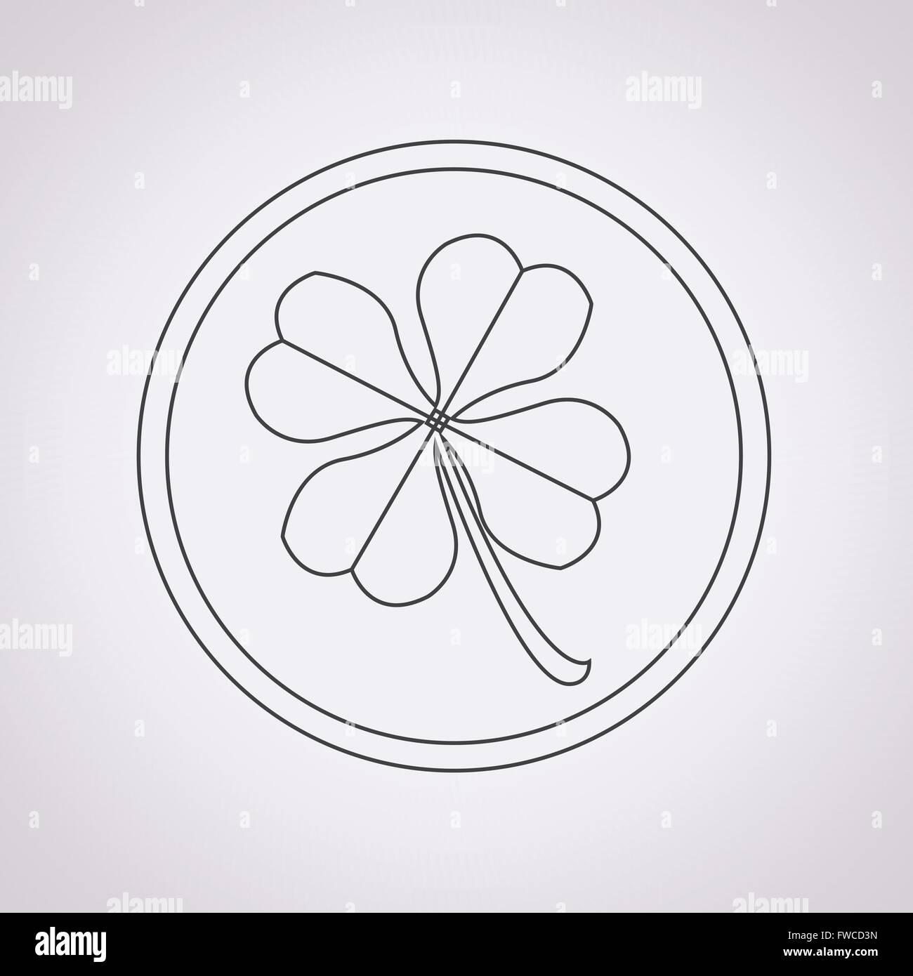 leaves icon , Saint Patrick symbol Stock Vector Image & Art - Alamy