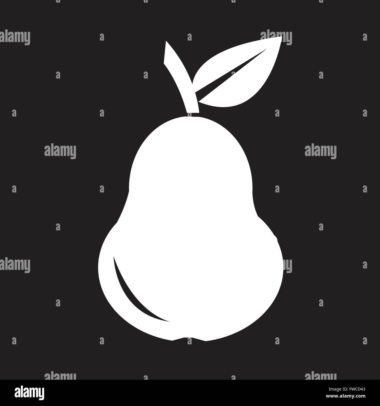 Pear Fruit icon Stock Vector Image & Art - Alamy