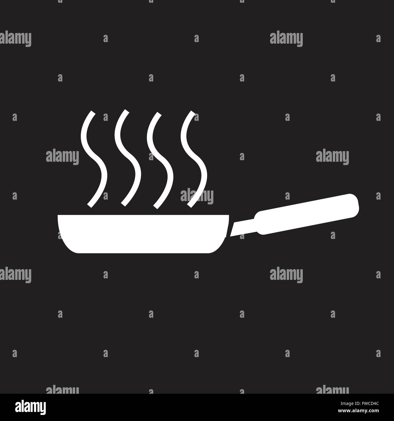 Frying pan icon Stock Vector Image & Art - Alamy