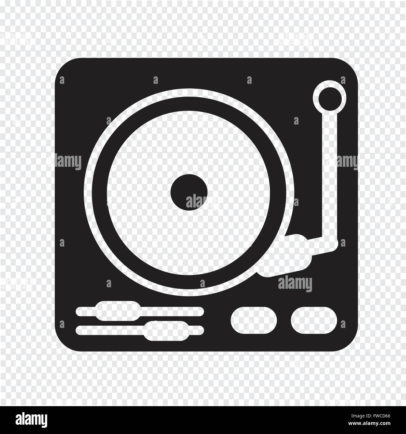 Record spinning turntable Stock Vector Images - Alamy