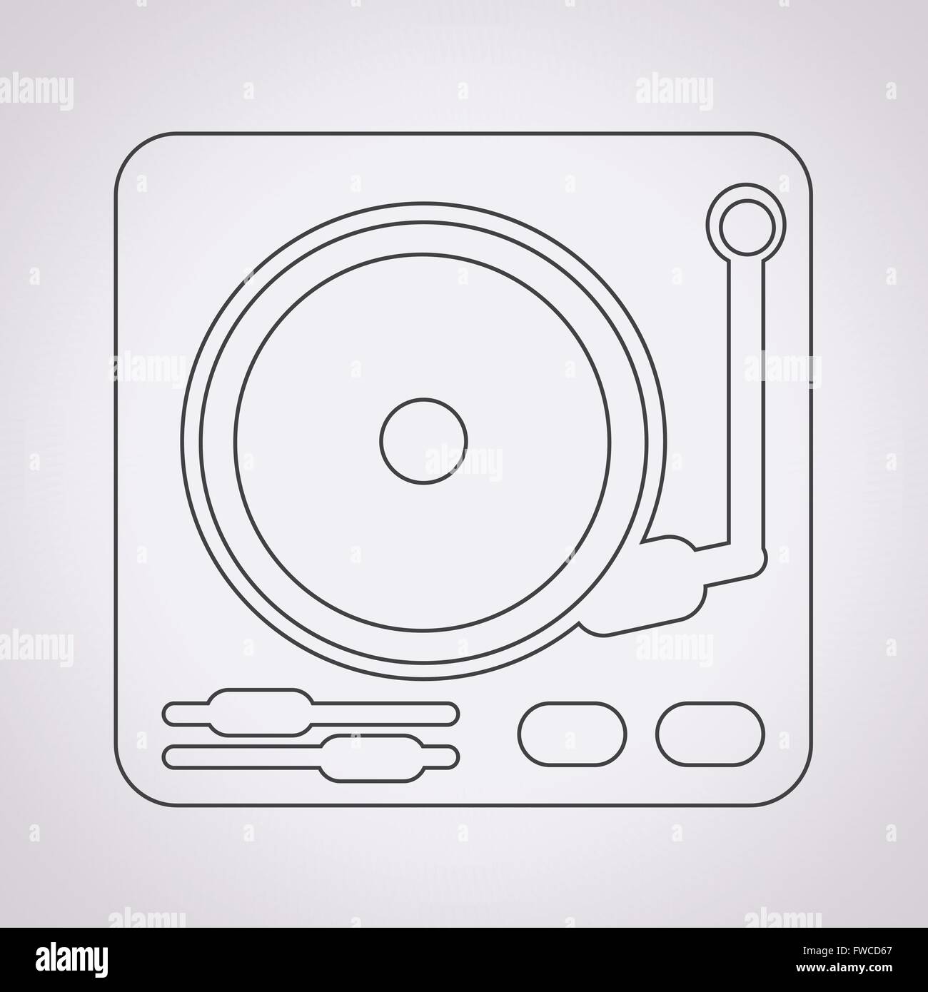 Dj spinning turntable Stock Vector Images - Alamy
