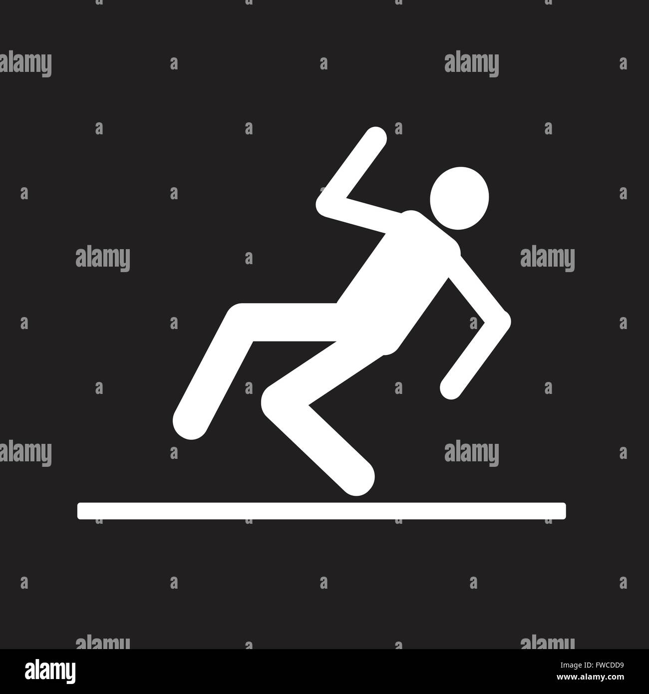 slippery floor sign icon Stock Vector Image & Art - Alamy