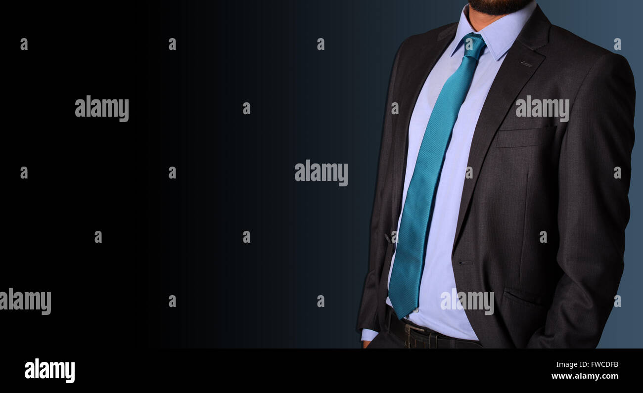 closeup businessman suit on banner background Stock Photo - Alamy