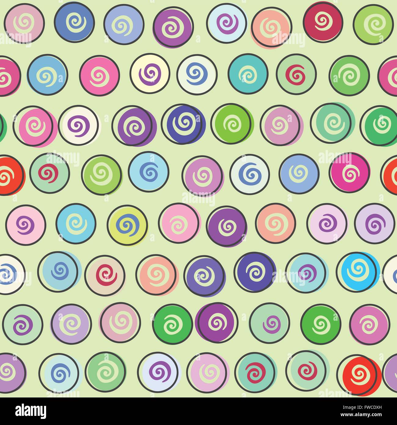 Seamless retro pattern polka dot. Vector background. Vintage wallpaper ...