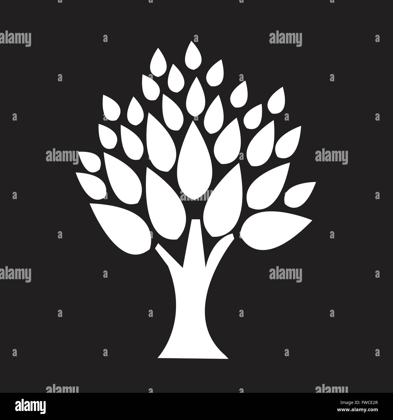Tree symbol icon Stock Vector Image & Art - Alamy