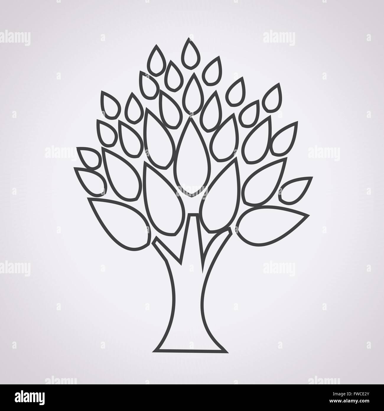 Tree symbol icon Stock Vector Image & Art - Alamy