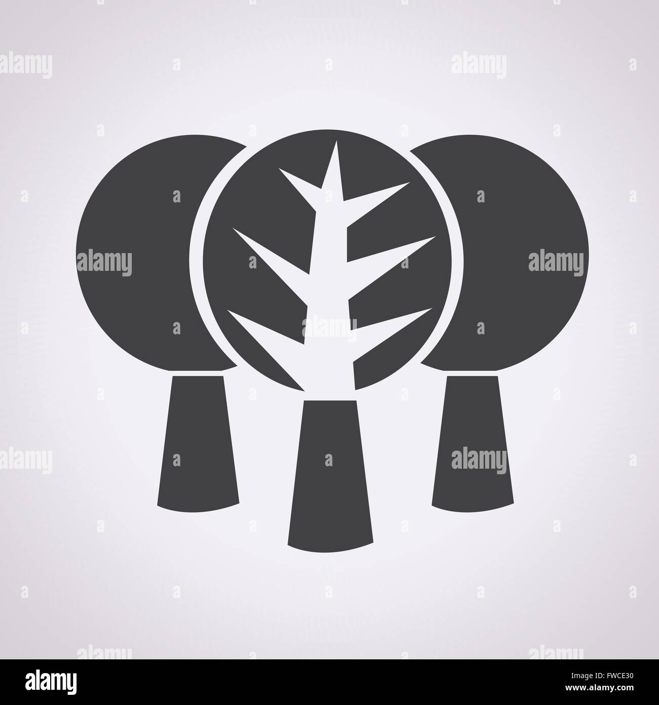 Tree symbol icon Stock Vector Image & Art - Alamy