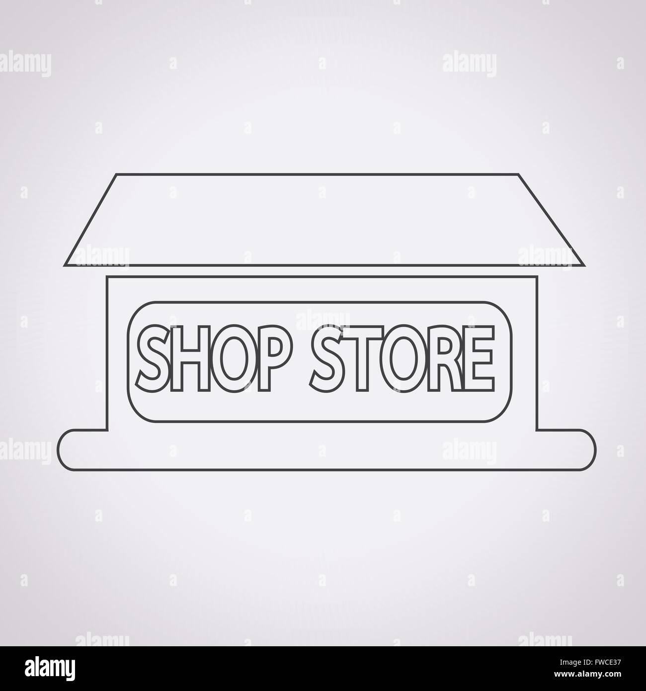 Closed sign in store window Stock Vector Images - Alamy