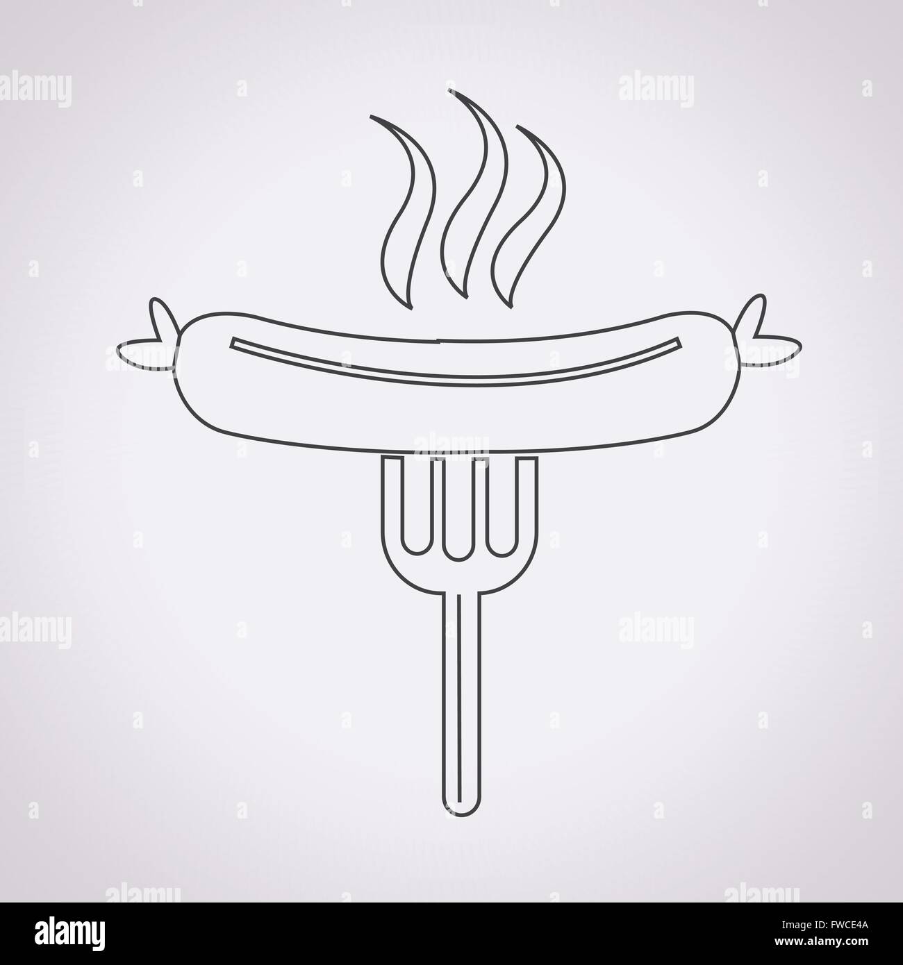 German restaurant food sausage Stock Vector Images - Alamy