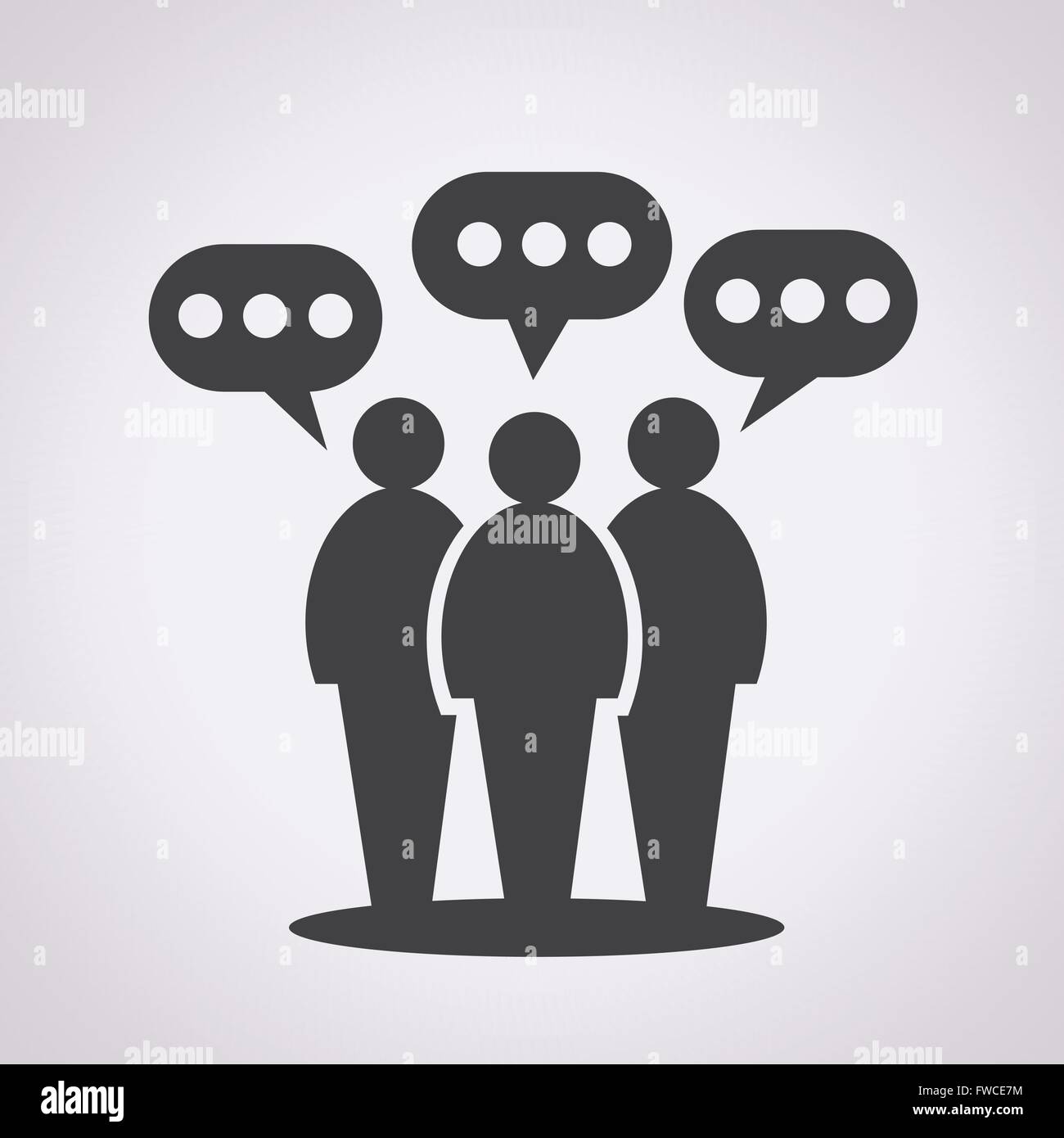 People Speech Bubble Icon Stock Vector Image & Art - Alamy