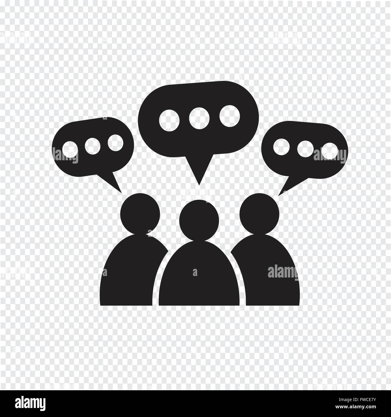 People Speech Bubble Icon Stock Vector Image & Art - Alamy