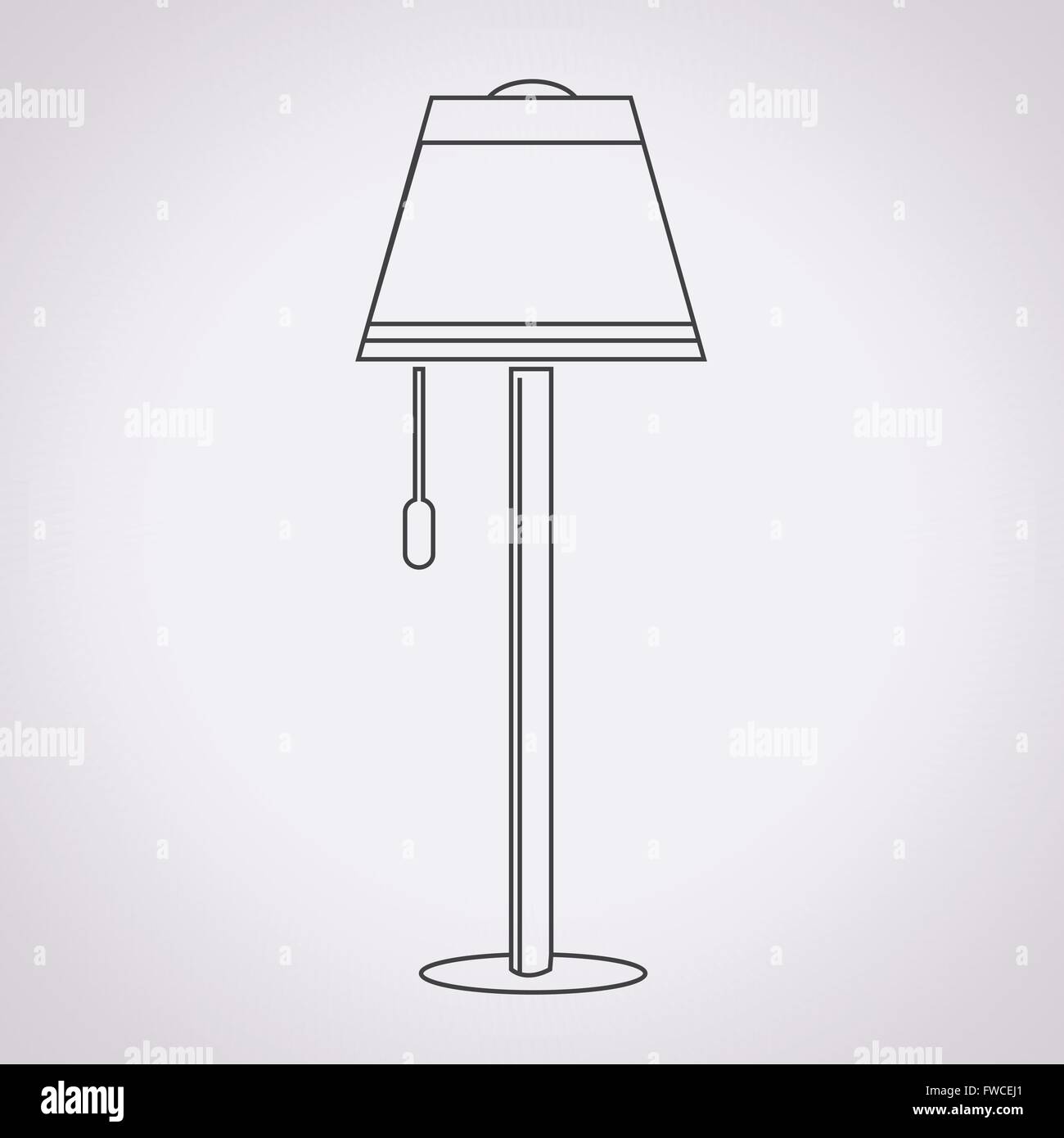 Floor Lamp Icon Stock Vector Image & Art - Alamy