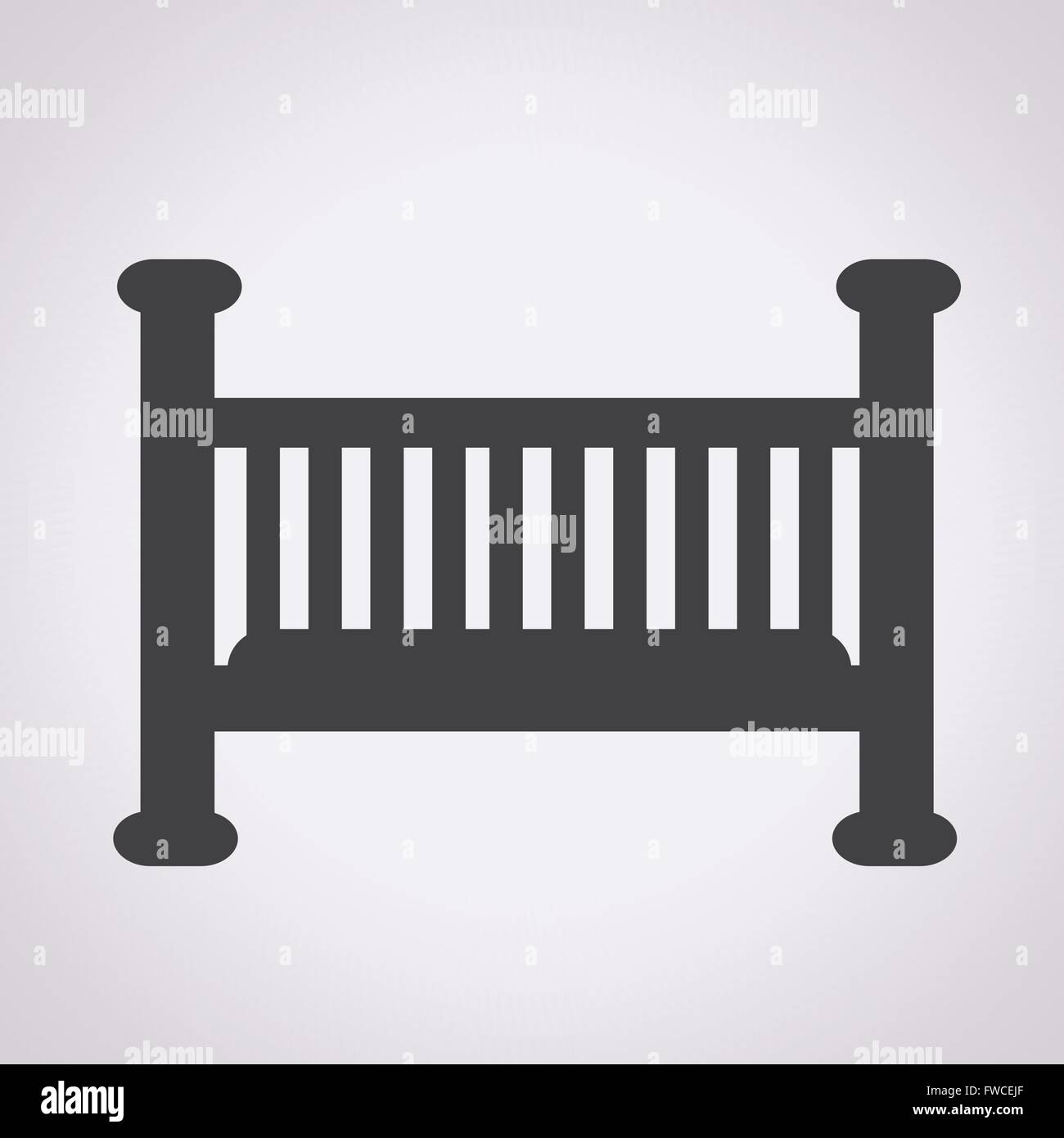 Baby crib icon Stock Vector Image & Art - Alamy