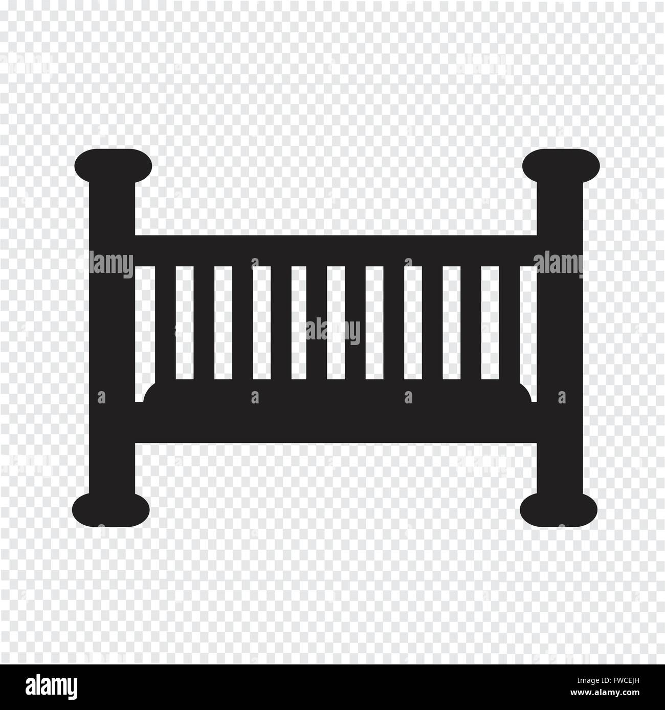 Baby crib icon Stock Vector Image & Art - Alamy