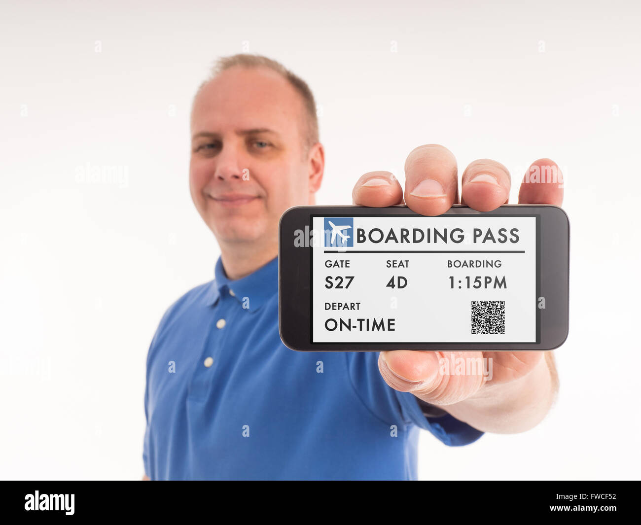 Boarding pass phone hi-res stock photography and images - Alamy