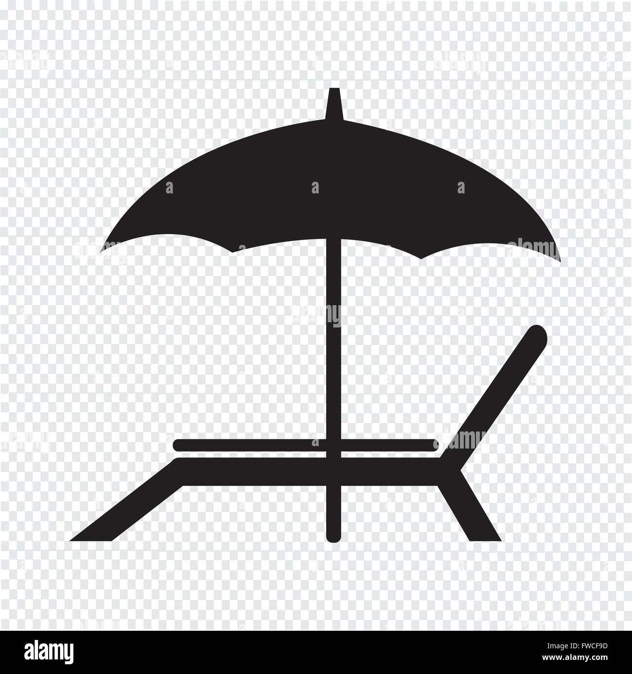 beach chair icon Stock Vector Image & Art - Alamy