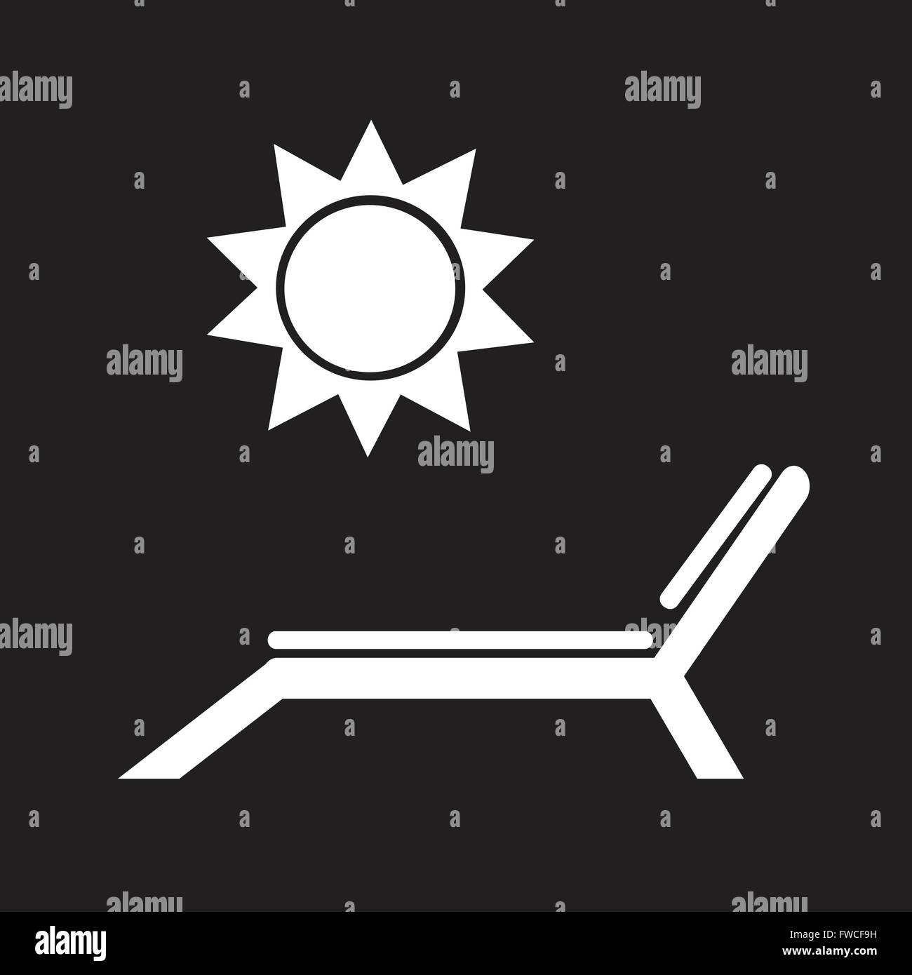 Bed beach seaside seashore Stock Vector Images - Alamy
