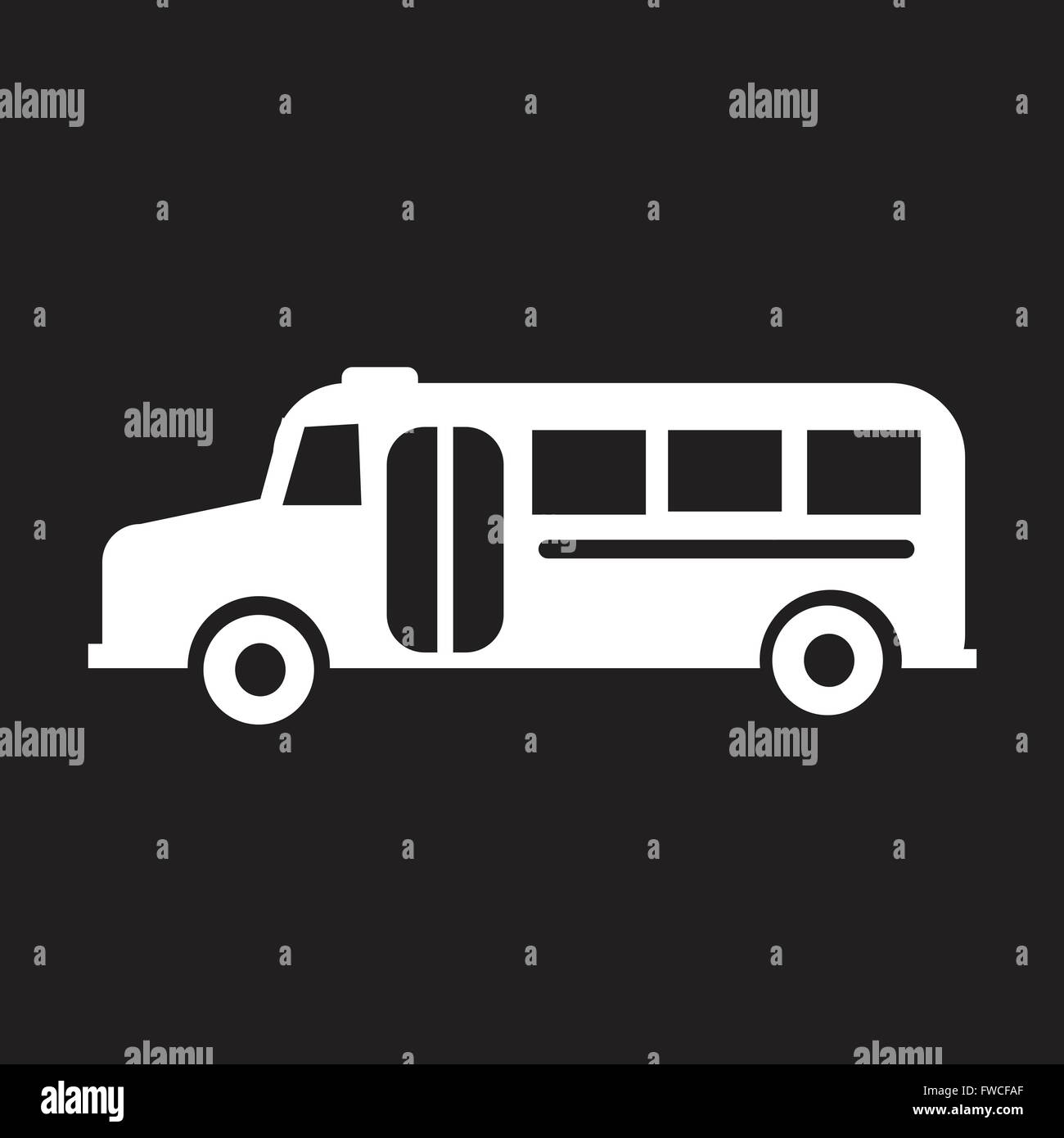 School Bus Icon Stock Vector Image & Art - Alamy