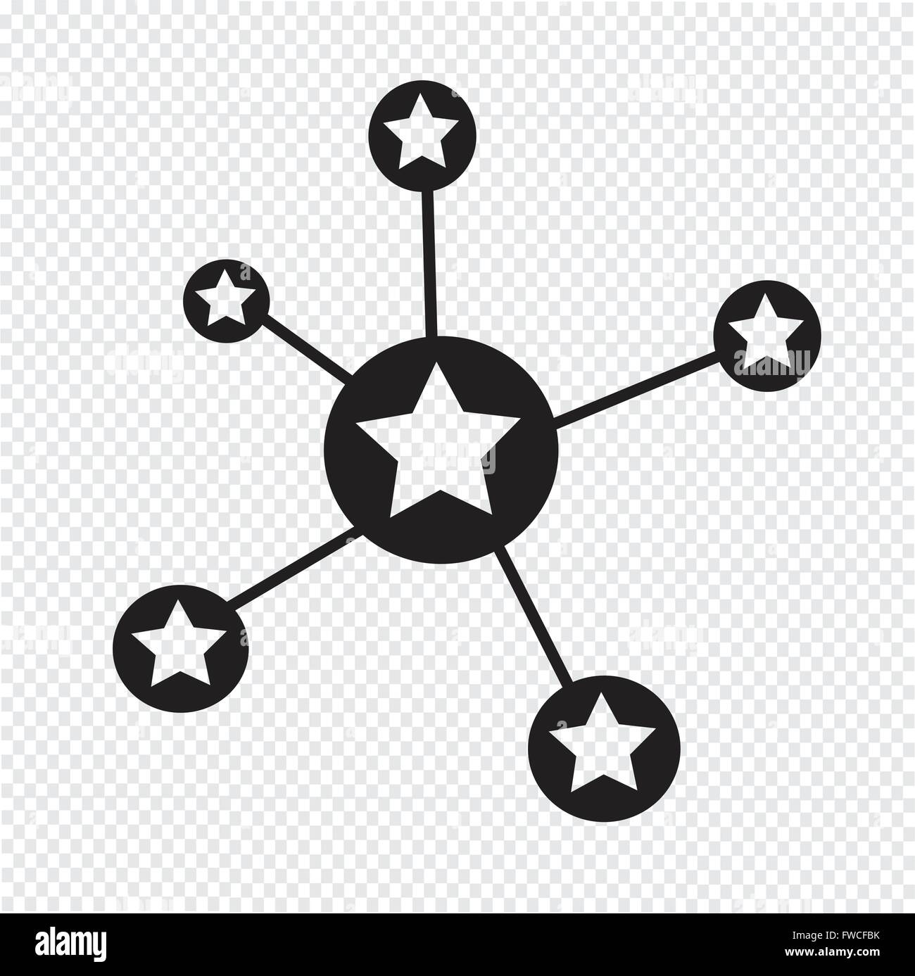 Social star network icon Stock Vector Image & Art - Alamy