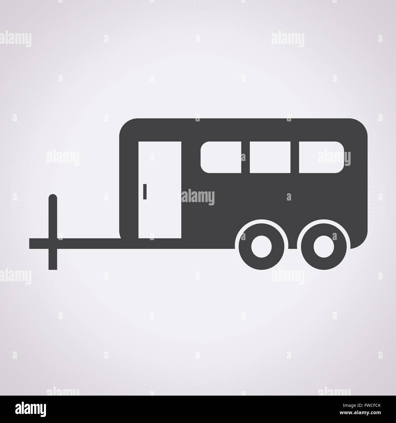 trailer , Recreation Vehicle Icon Stock Vector Image & Art - Alamy