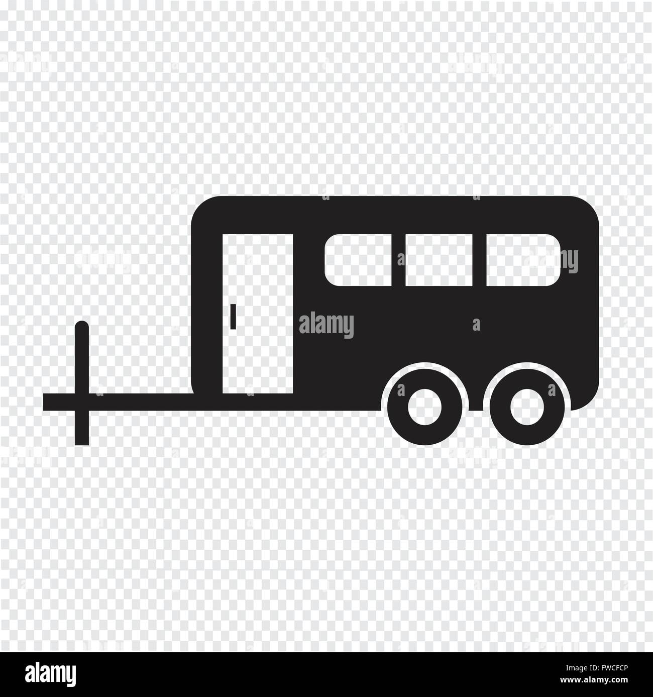 trailer , Recreation Vehicle Icon Stock Vector Image & Art - Alamy