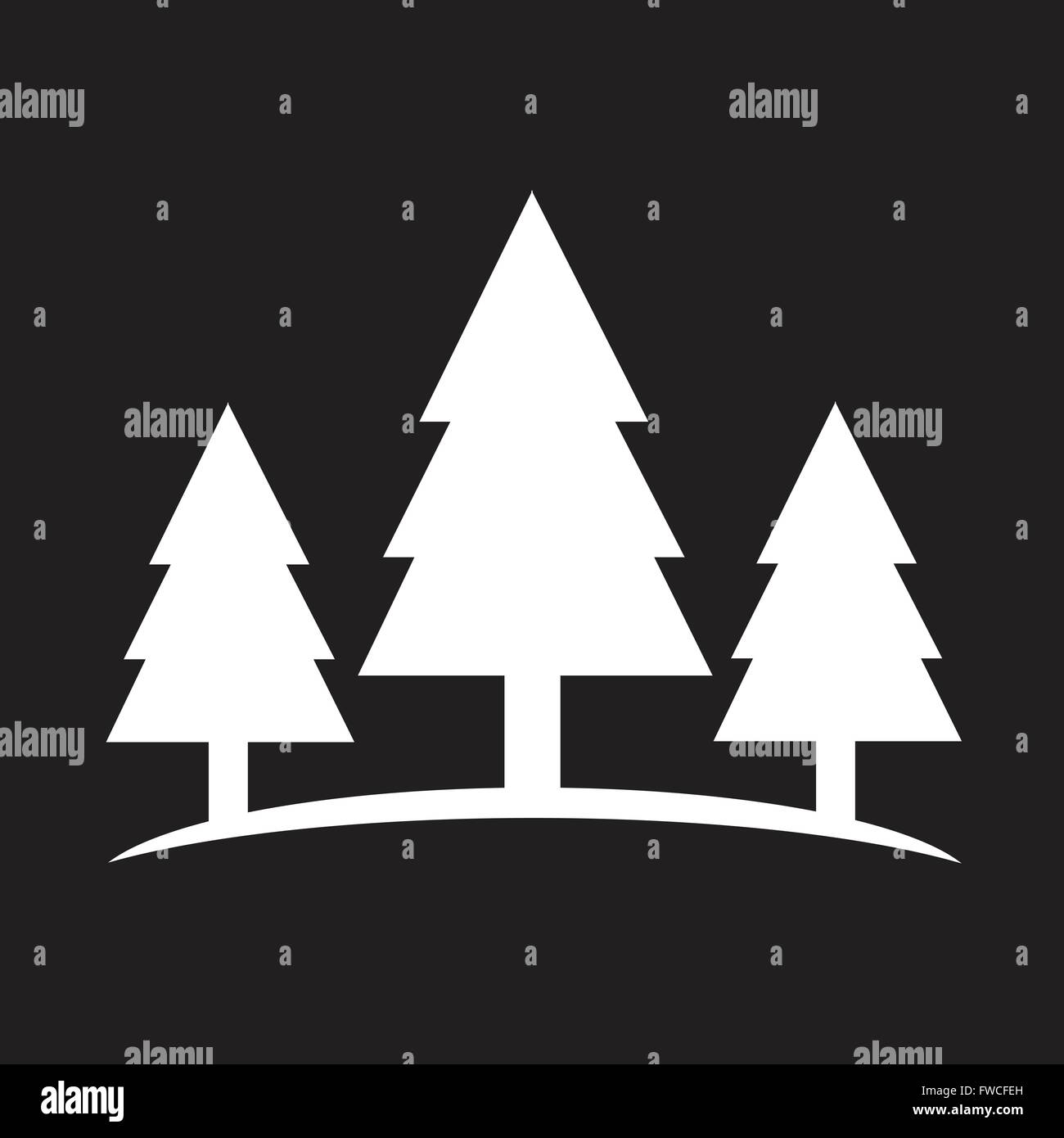 Forest tree icon Stock Vector Image & Art - Alamy