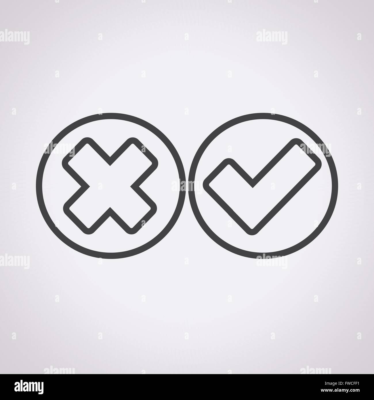 check mark icon Wrong and right Stock Vector Image & Art - Alamy