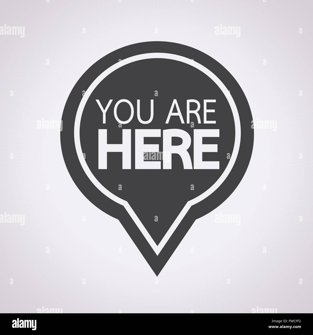 You are here icon Stock Vector Image & Art - Alamy