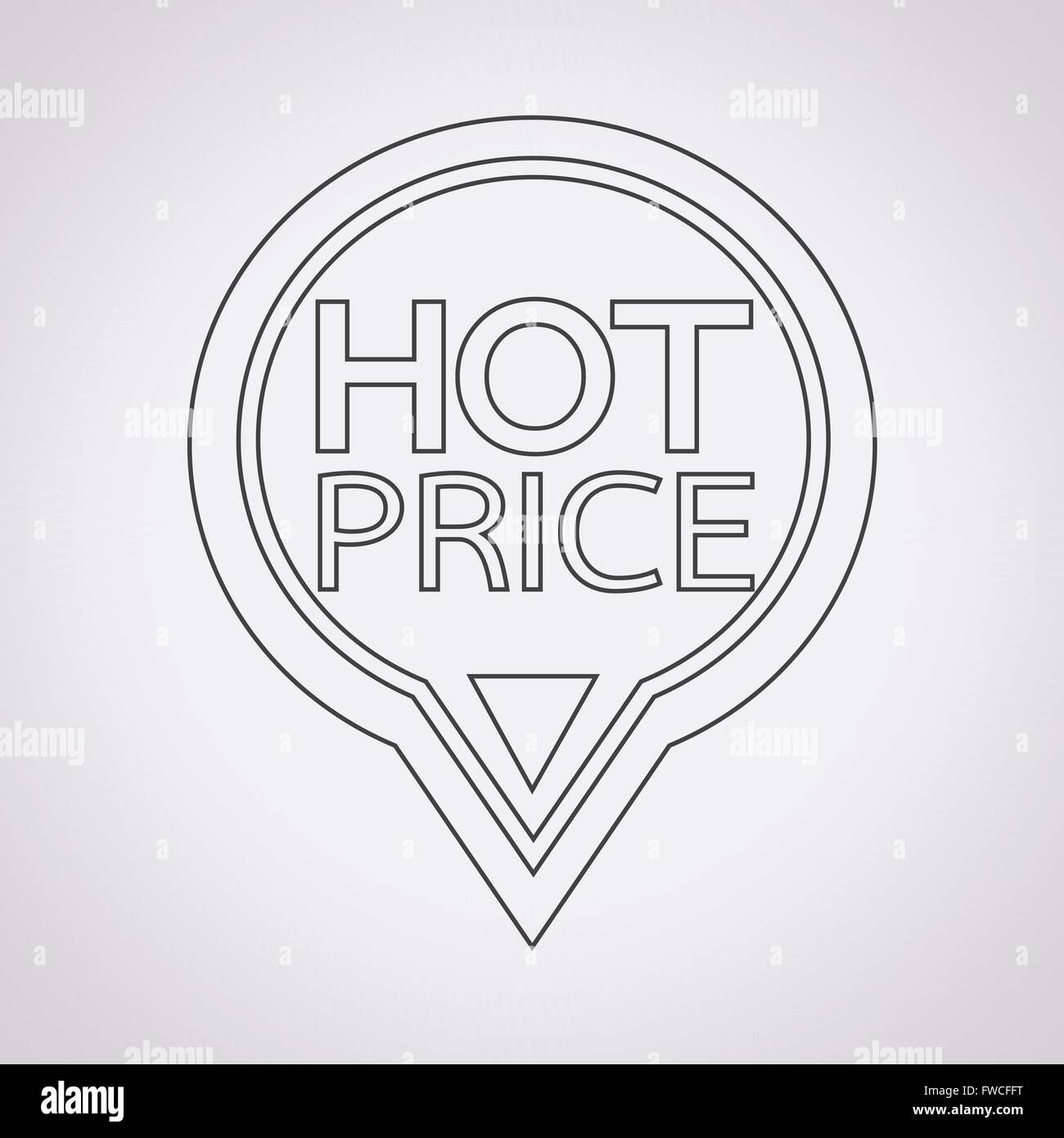 hot price icon Stock Vector Image & Art - Alamy
