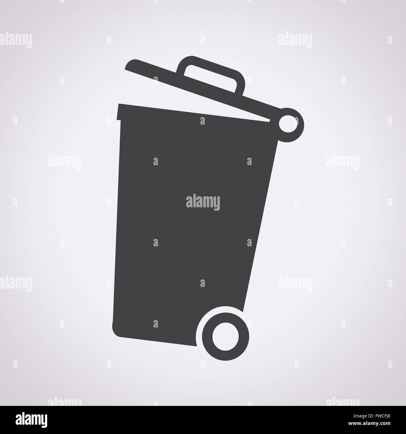 trash bin icon Stock Vector Image & Art - Alamy