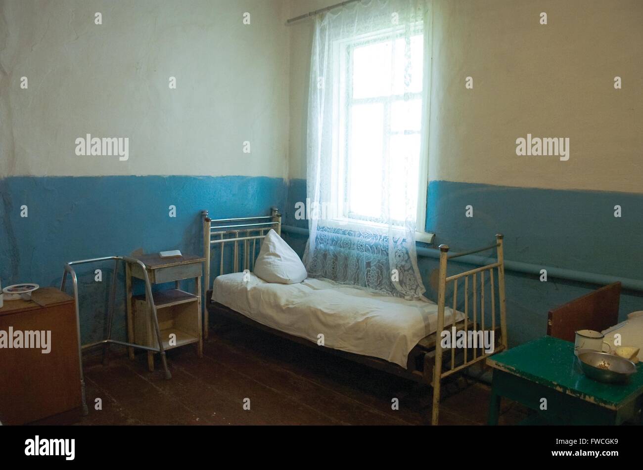 Didivschyna, Ukraine. Room of multiple occupancy / ward at the ...
