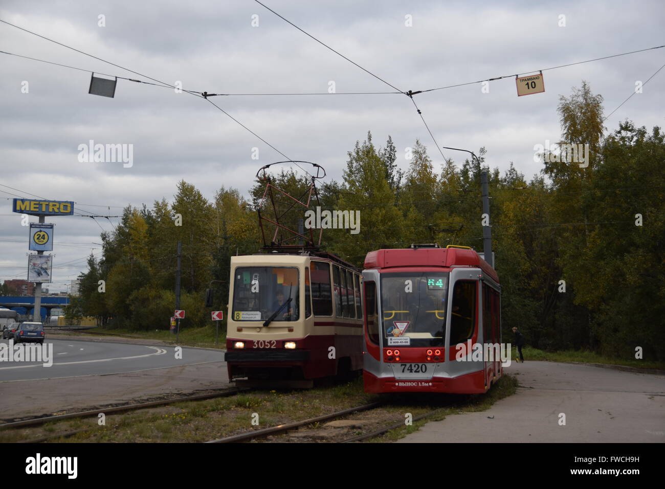 Unidirectional trams at non-overhauled segregation of prospect Kosygina ...