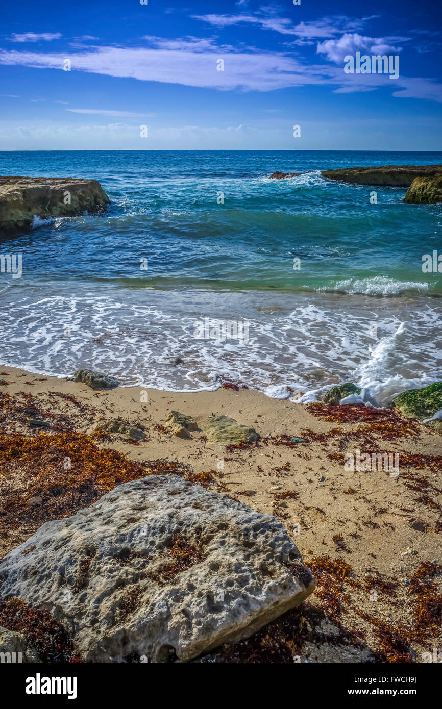 Beautiful serene beach in Riviera Maya, Mexico Stock Photo - Alamy