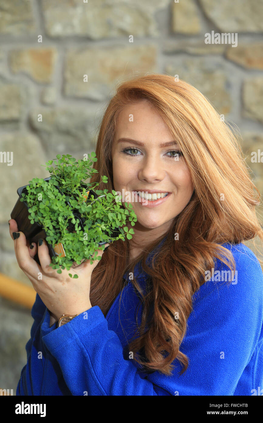 Downpatrick, Northern Ireland, UK. Karen Fitzsimons of the Saint ...