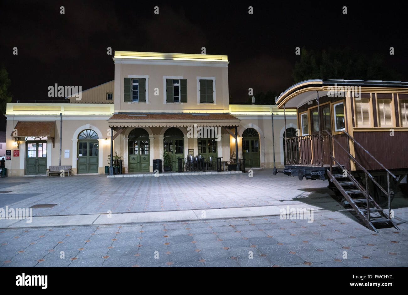 Area of Jaffa Railway Station in Tel Aviv Israel, first railway station ...