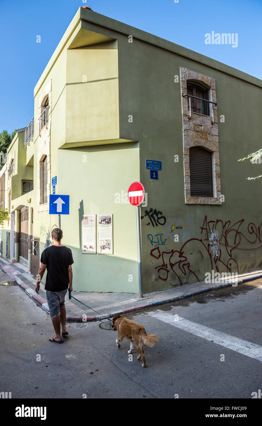 House at Aharon Chelouche Street in Neve Tzedek neighborhood, Tel Aviv ...