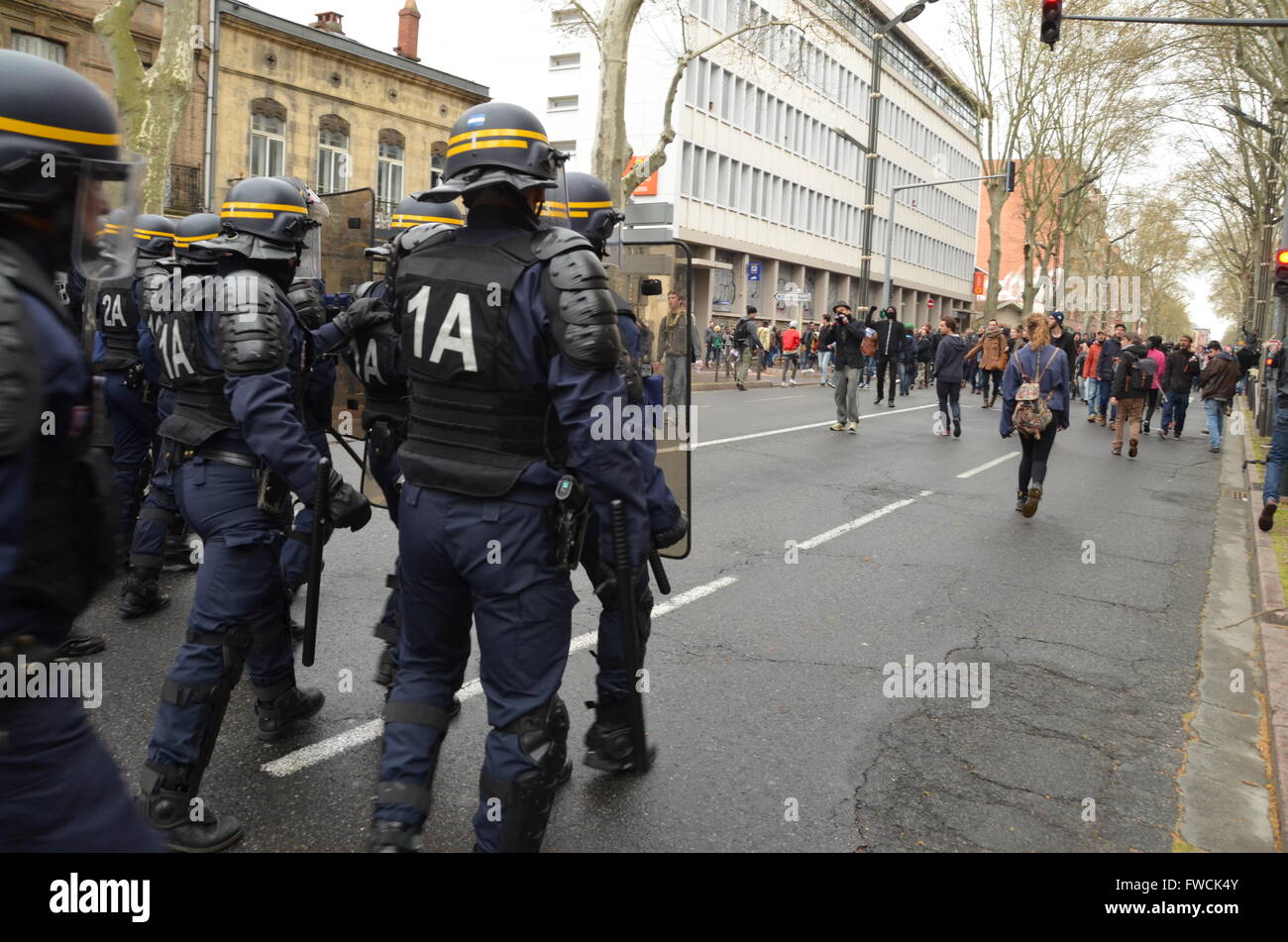 Riot Police In Action